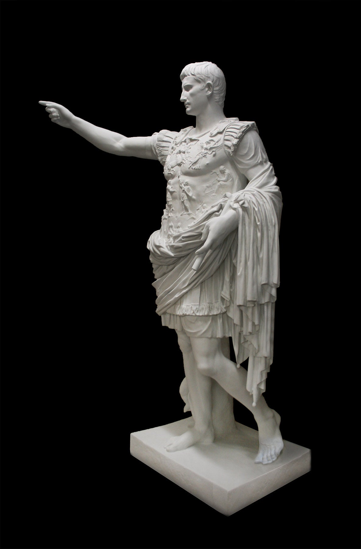Augustus Statue Augustus Caesar Statue Marble Stone Garden Modern