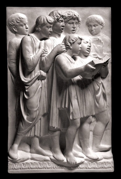 Boys Singing from Book Sculpture for Sale, Item #185 – Caproni Collection