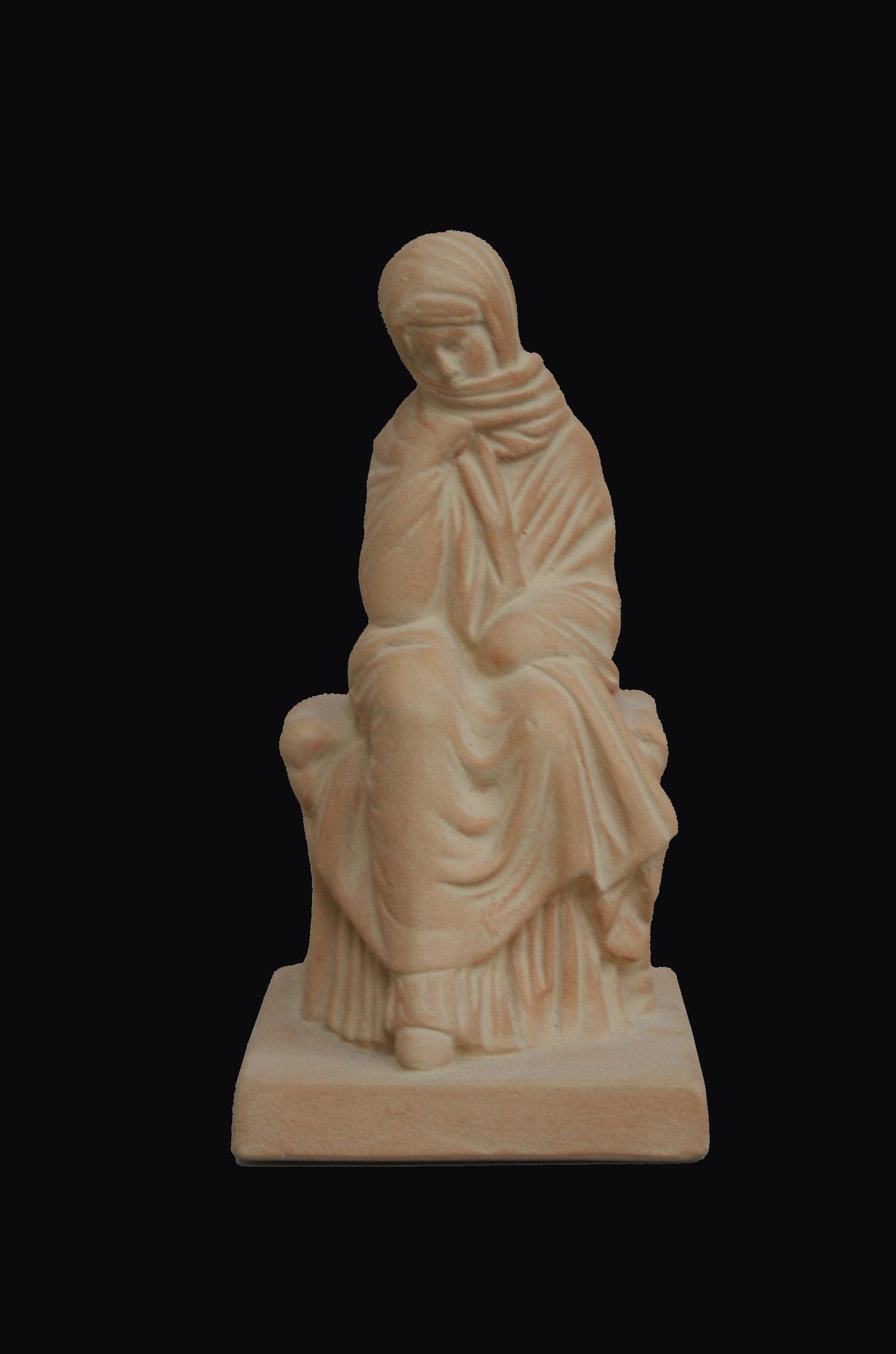 Tanagra Figurine Seated Sculpture for Sale, Item #813 – Caproni Collection